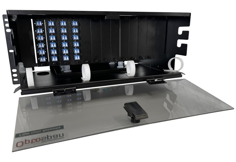 48 Fiber LC Adapter Multimode 4U Rack Mount Patch Panel