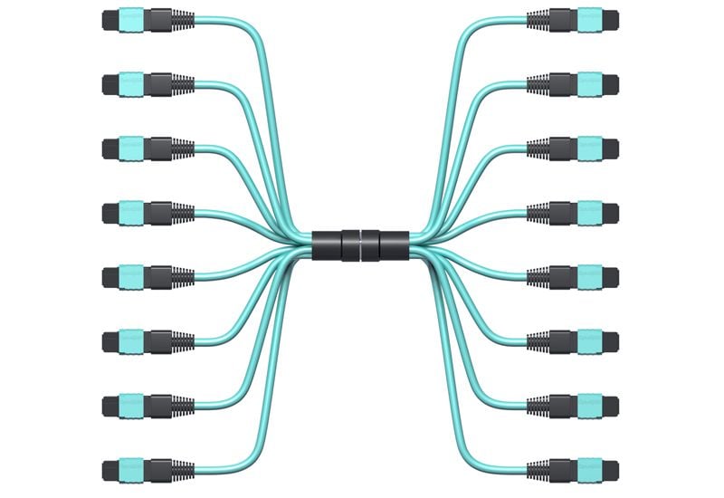 100G MTP Fiber Cable 96-Fiber CFP2 Multimode 3ft