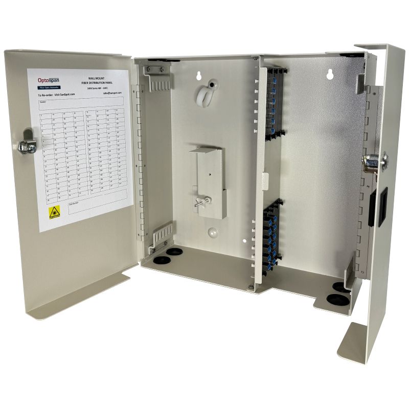36 Fiber MTP-LC Cassette Single-mode WM-96 Wall Mount Distribution Panel