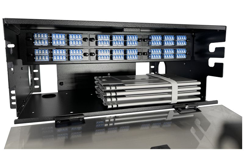 144 Fiber LC Adapter Single-mode 4U Rack Mount Splice/Termination Panel