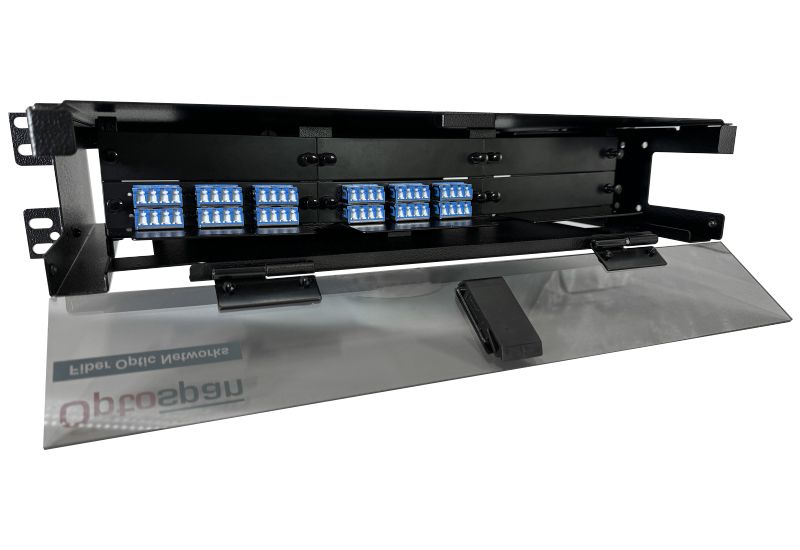 48 Fiber LC Adapter Single-mode 2U Rack Mount Patch Panel