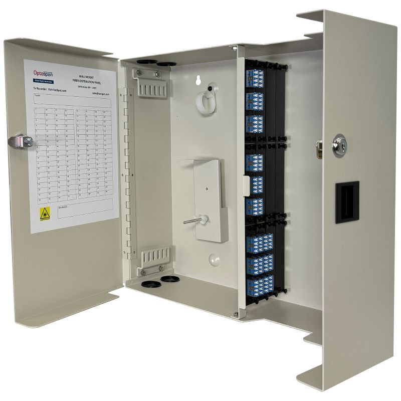 96 Fiber LC Adapter Multimode WM-144 Wall Mount Splice/Termination Panel