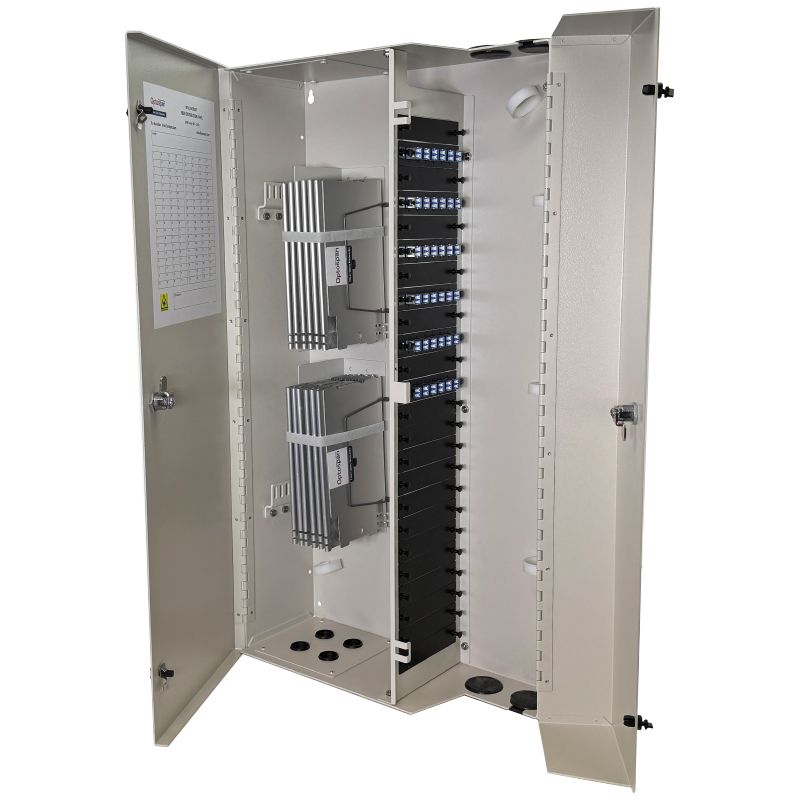 72 Fiber LC Adapter Single-mode WM-288 Wall Mount Splice/Termination Panel