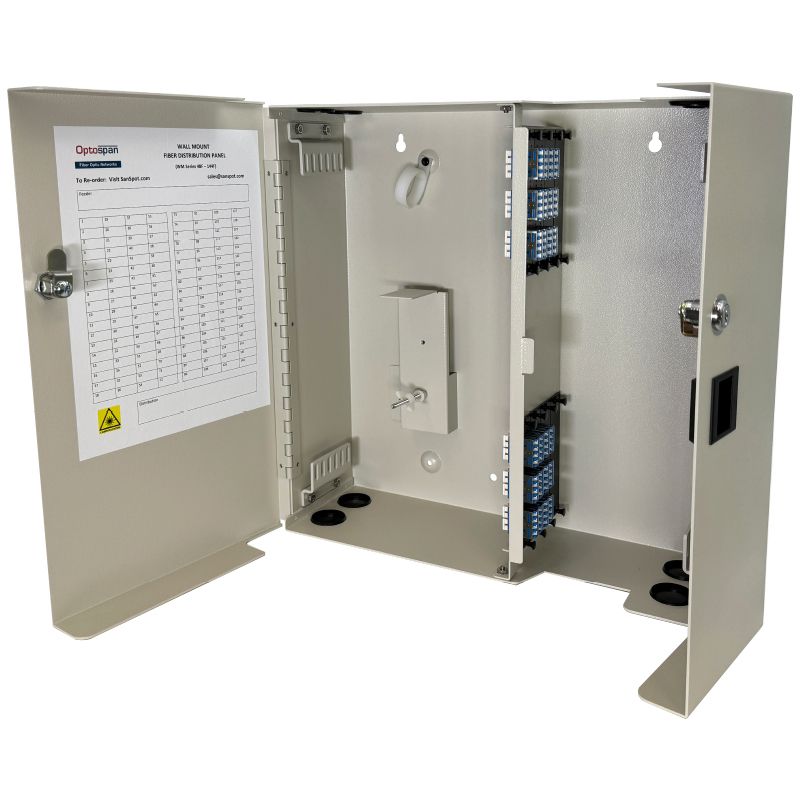 96 Fiber MTP-LC Cassette Multimode WM-96 Wall Mount Distribution Panel