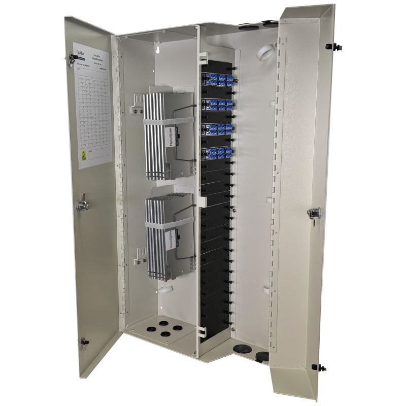 96 Fiber MTP-LC Cassette Multimode WM-288 Wall Mount Distribution Panel