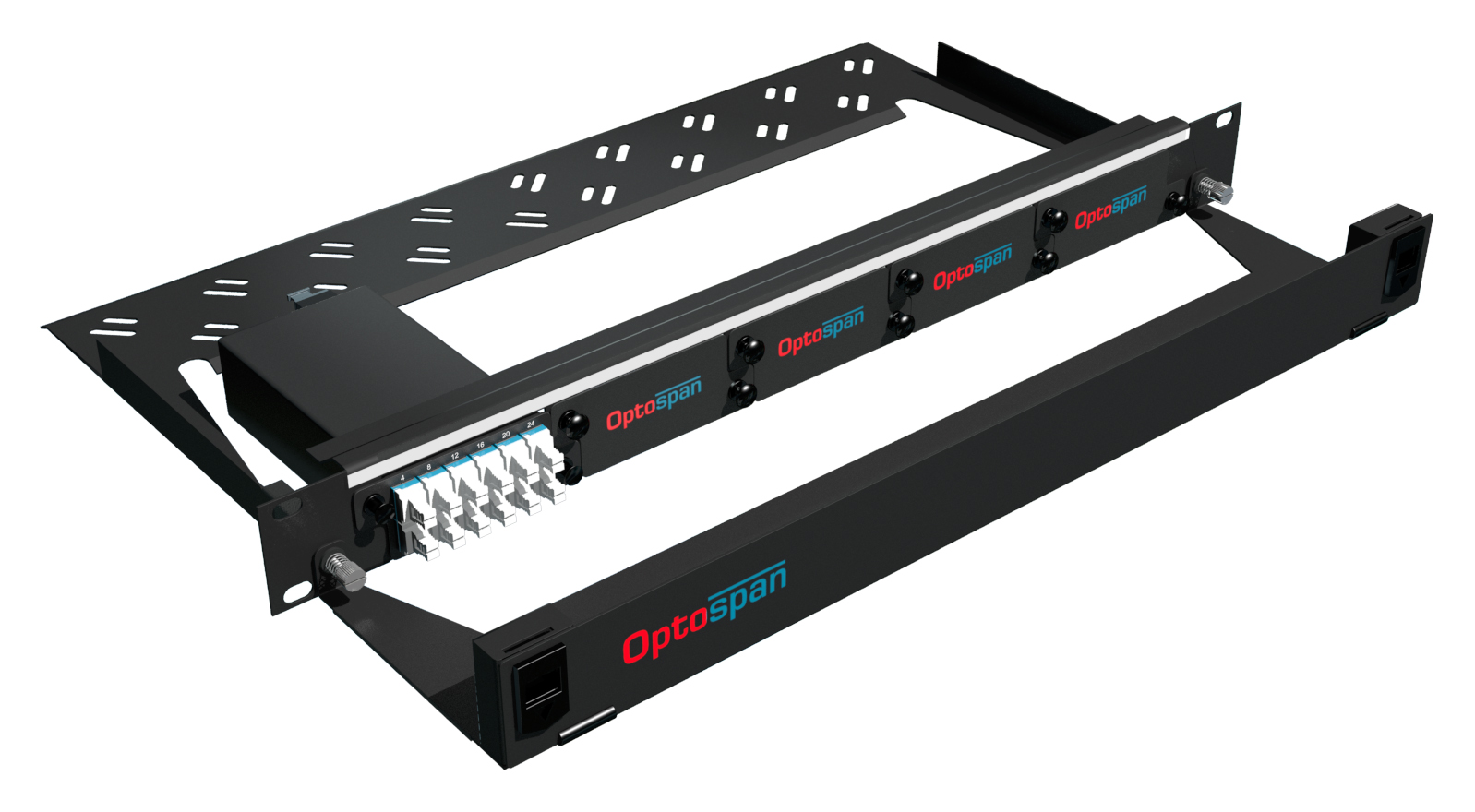 24 Port Fiber Optic Patch Panel 1U Single mode 24F MTP-LC