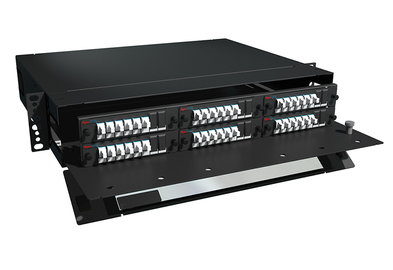 72 Port LGX Fiber Patch Panel LC 2U Rack Mount Single mode