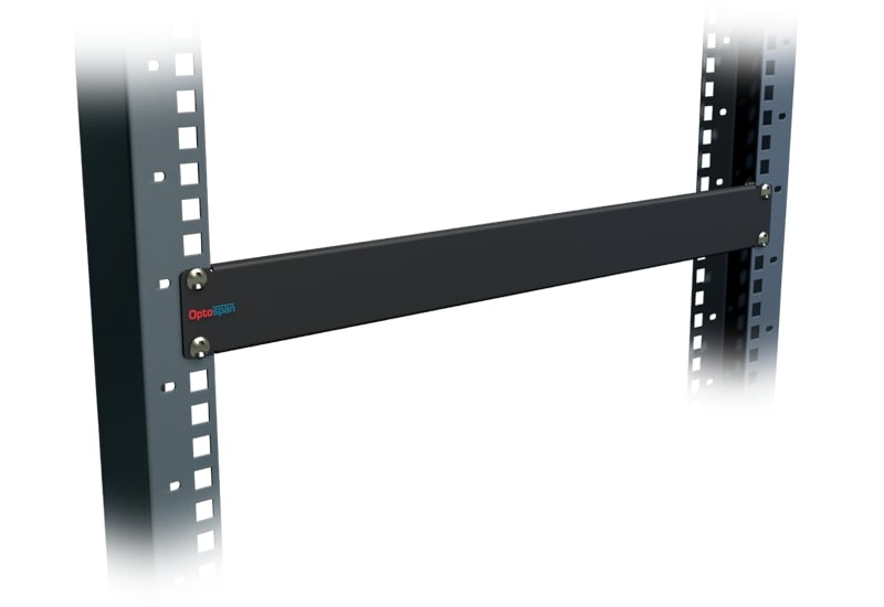 1U Filler Panel (Black Metal)