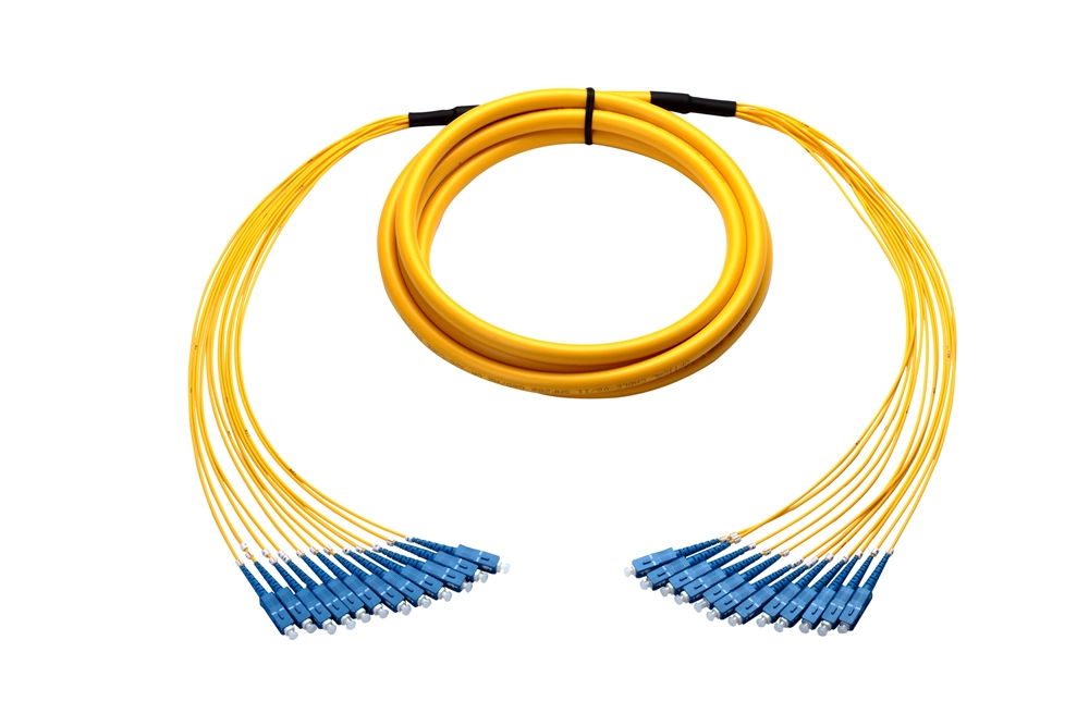 SC-SC Fan-Out Cable 12-Fiber Single-mode 15ft