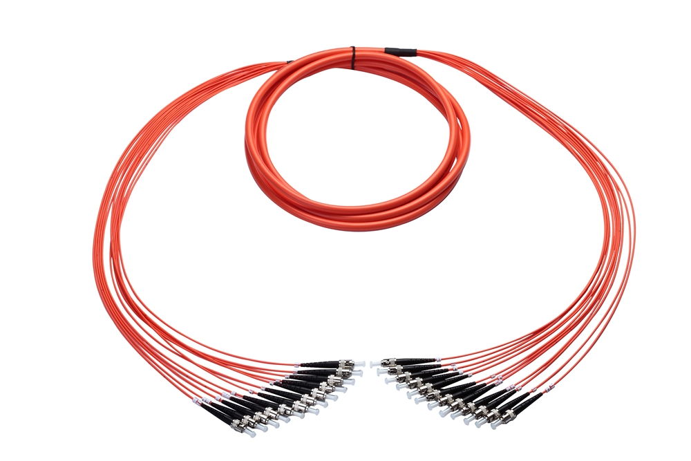ST-ST Fan-Out Cable 12-Fiber Multimode 15ft