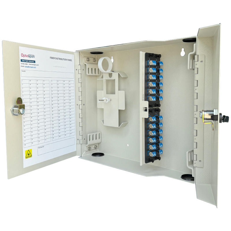 48 Fiber LC Adapter Multimode WM-48 Wall Mount Splice/Termination Panel