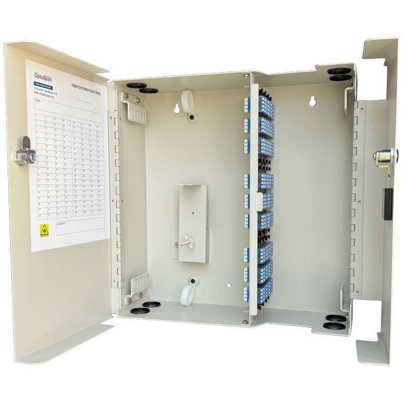 72 Fiber ST Adapter Single-mode WM-144 Wall Mount Patch Panel
